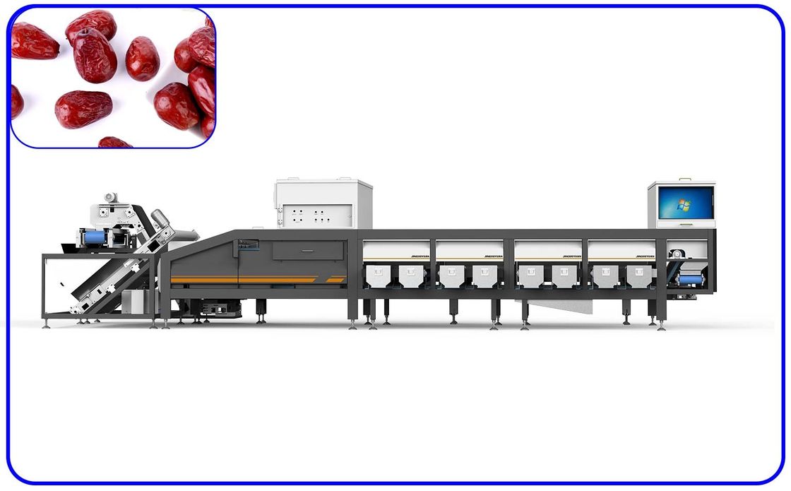 380V 8.5KW Dates Sorting Machine 16 Lanes AI Optical Grading Machine