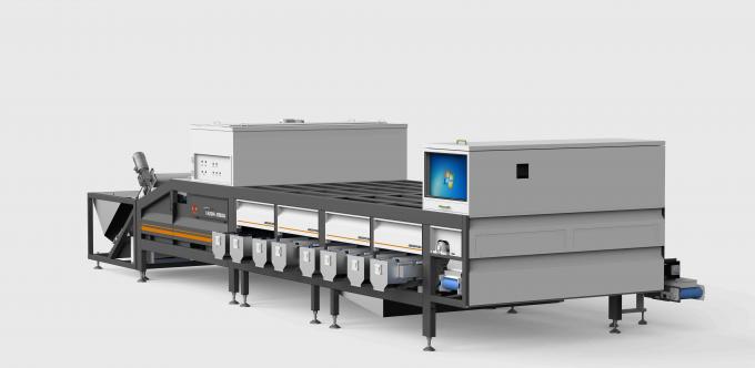 Nuts Intelligent Robot Grading Sorting Machine 8 Channel Computer Control
